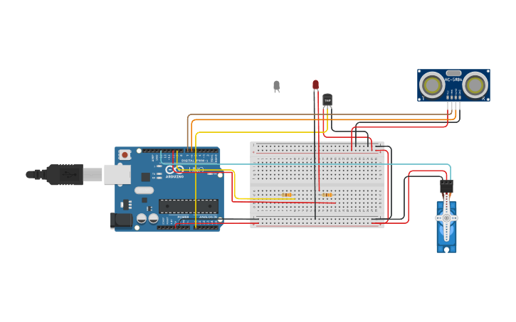 Circuit design smart classroom - Tinkercad