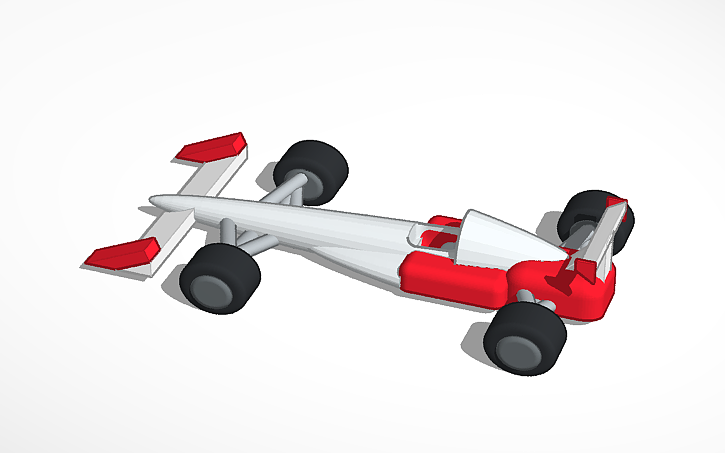 3D design F1 (RACING CAR) - Tinkercad
