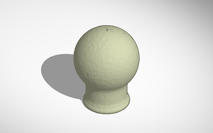 3D design knob - Tinkercad