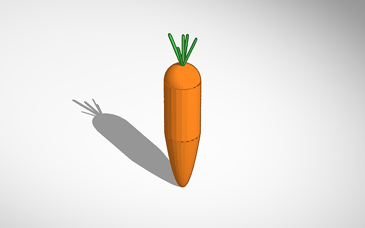 3D design Carrot - Tinkercad