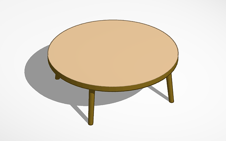 3D design coffee table - Tinkercad