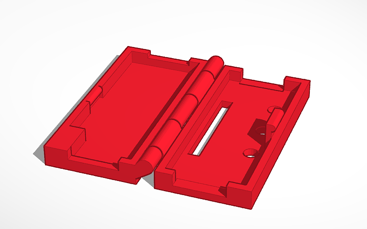3D design Hinged Box for USB QC v4 - Tinkercad