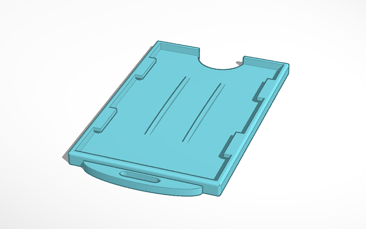 3D design Sturdy Aust ID Card Holder - Tinkercad