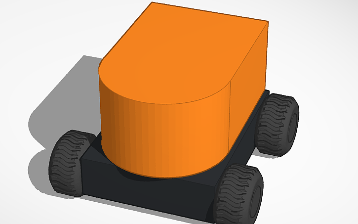 3D design Robot autónomo - Tinkercad