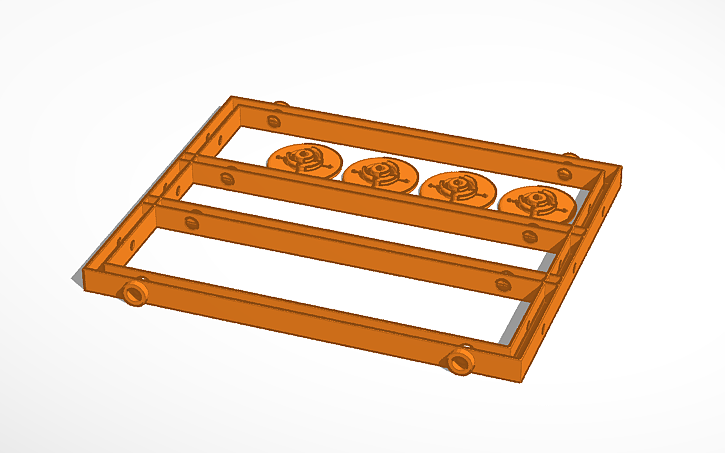 3D design Another basic rubber band car chassis - Tinkercad