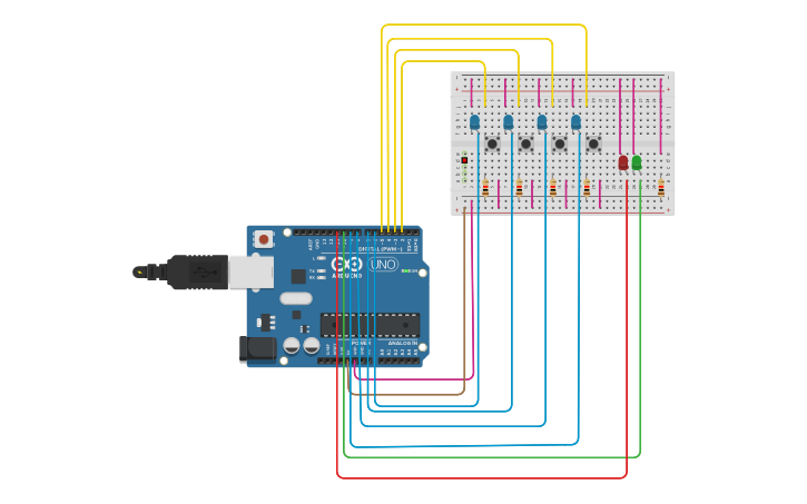 Circuit Design Task 3 Digital Combination Lock Tinkercad