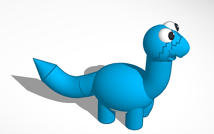 3D design Simple Dinosaur - Tinkercad