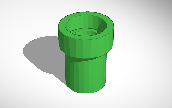 3D design Mario tube - Tinkercad