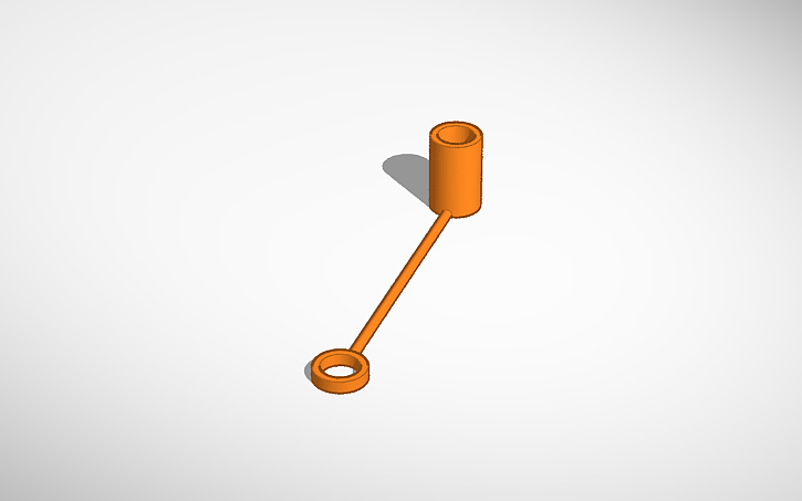 3D design Straw Cap - Tinkercad