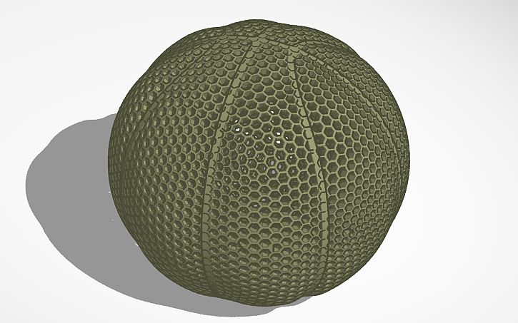 3D design airless basketball - Tinkercad