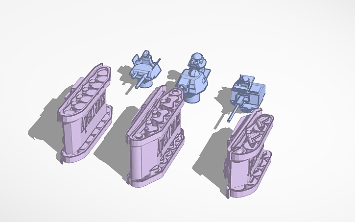 3D design Fall of France pack - Tinkercad