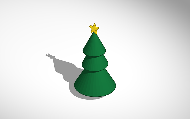 3D design Christmas Tree - Tinkercad