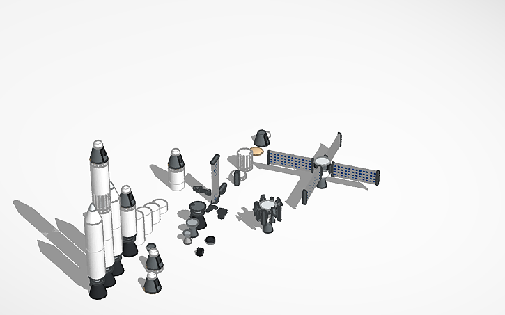 3D design Copy of Spaceship Launchpad (SFS) - Tinkercad