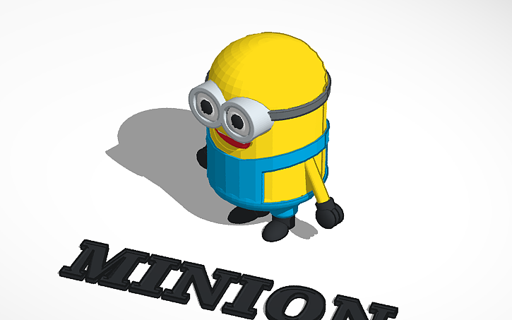 3D design MINION - Tinkercad