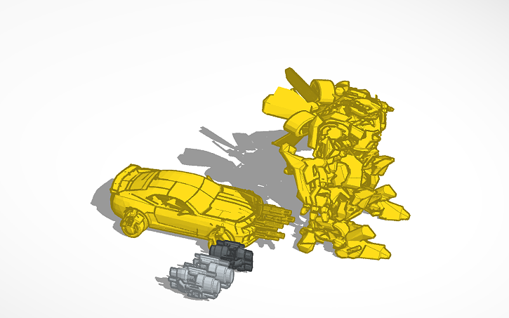 3D design BumbleBee Transformers - Tinkercad