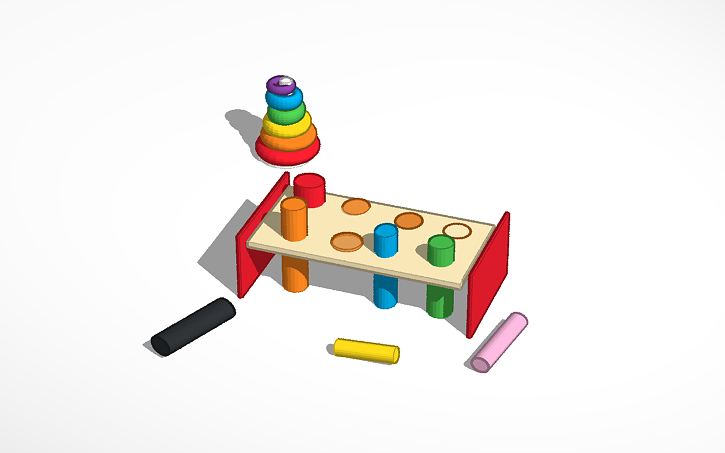 3D design baby toys - Tinkercad