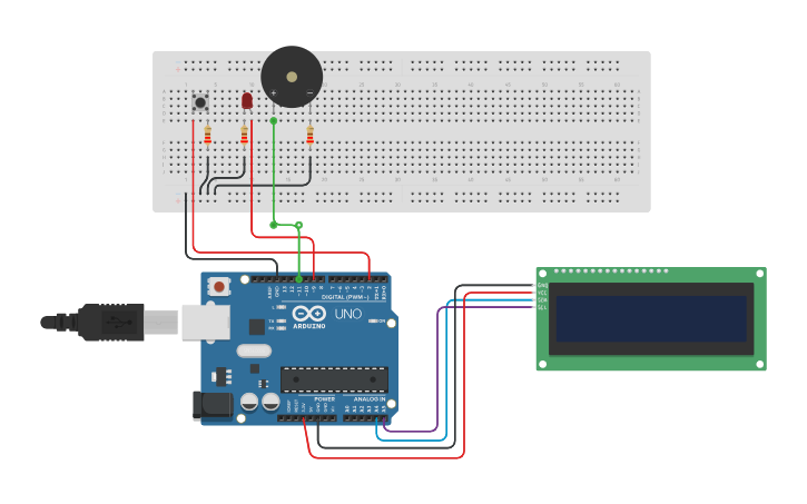 Circuit design Touch Sensor Project - Tinkercad