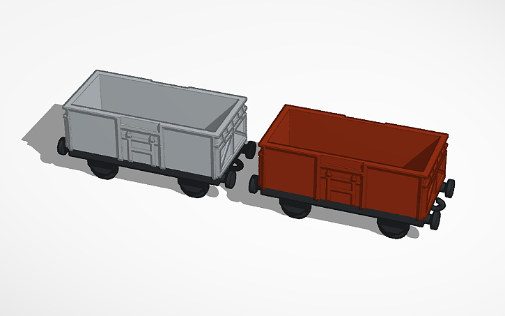 3D design RWS Mineral Wagons (BR 16 Ton Mineral Wagons) - Tinkercad