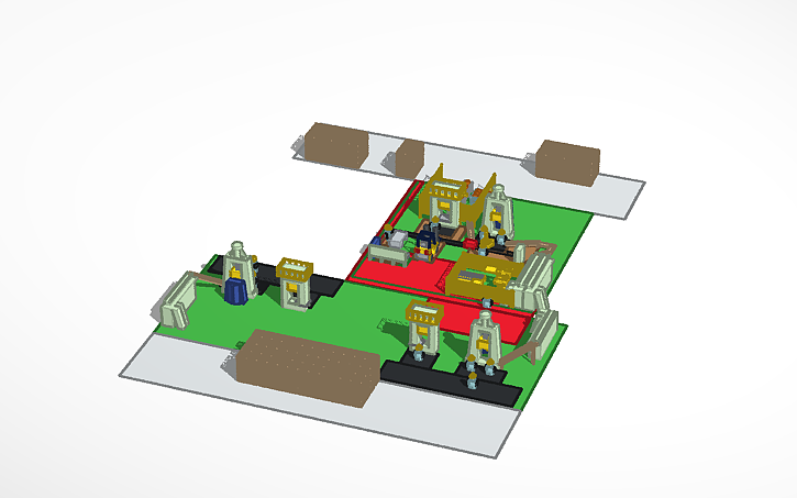 3D design 11T Line Layout - Tinkercad
