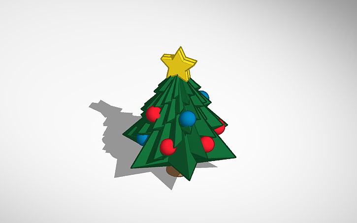 3D design Christmas Tree - Tinkercad