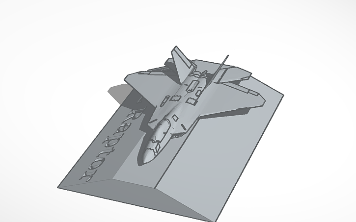 3D design F-22 Raptor - Tinkercad