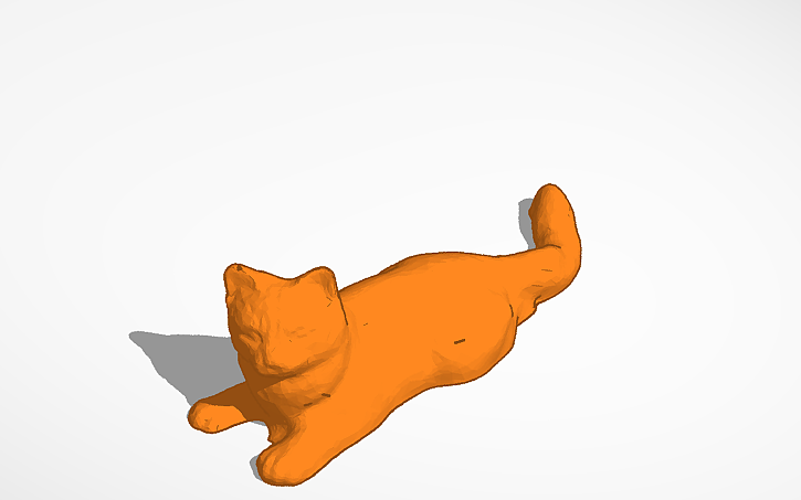 3D design kitty cat - Tinkercad
