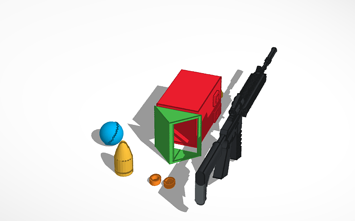 3D design trash can - Tinkercad