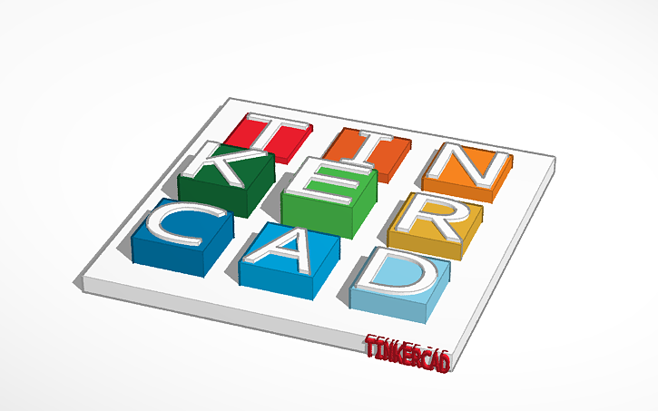3D design TINKERCAD-panel - Tinkercad