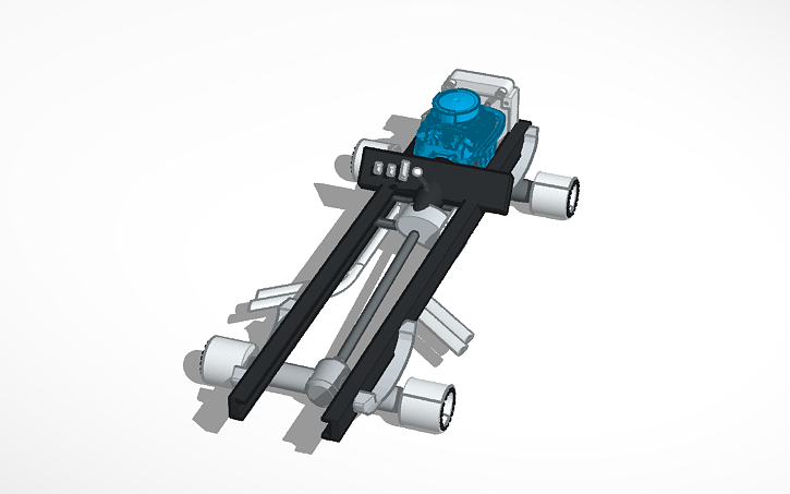 3D design Car/ Truck chassis - Tinkercad