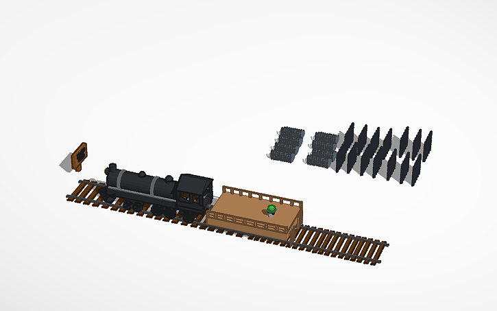 3D design Dead Rails Train - Tinkercad
