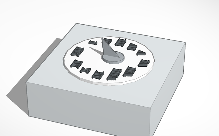 3D design Solar clock - Tinkercad