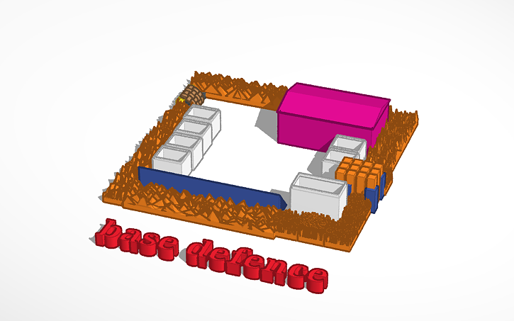 3D design base defence - Tinkercad
