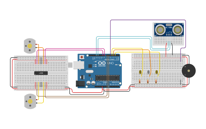 Circuit design car - Tinkercad