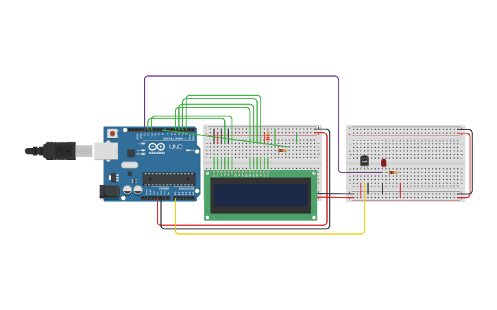 Circuit design Copy of LCD I2C 16x2 Arduino - Tinkercad
