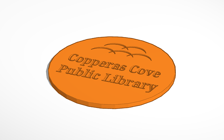3D design CCPLcoaster - Tinkercad