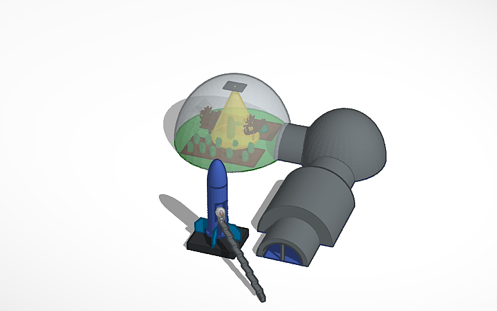 3D design Mars base - Tinkercad
