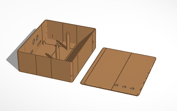 3D design Copy of Raspberry Pi Zero Case Extended - Tinkercad