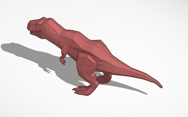 3D design T-rex - Tinkercad