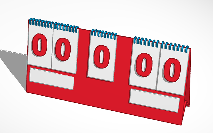 3D design scoreboard - Tinkercad