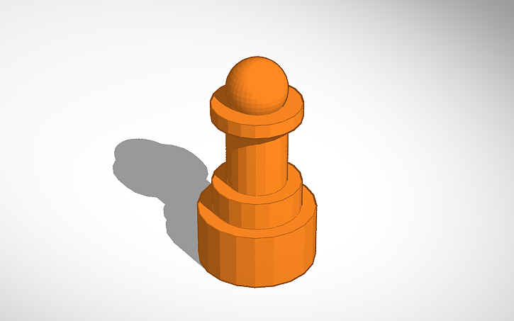 3D design Pawn #1 - Tinkercad