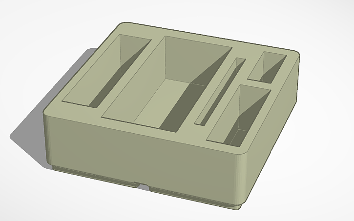 3D design LockPick Gridfinity stand - Tinkercad
