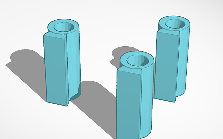 3D design Model Rocket Rod Holders - Tinkercad