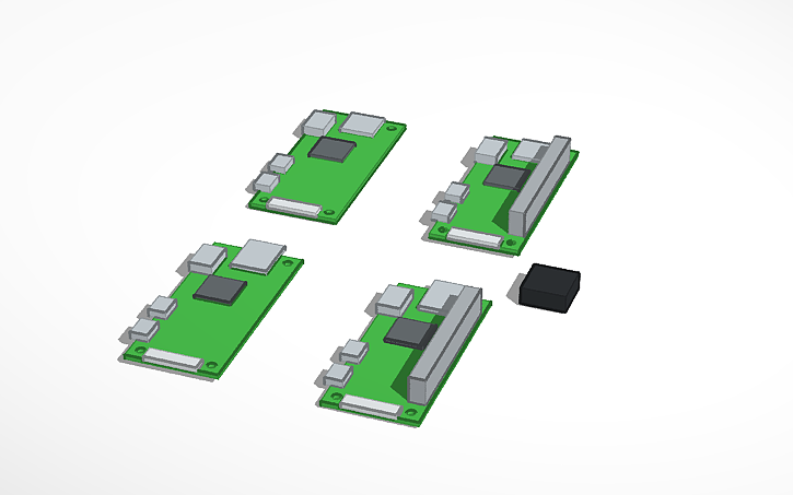 3D design Raspberry Pi Zero W - Tinkercad