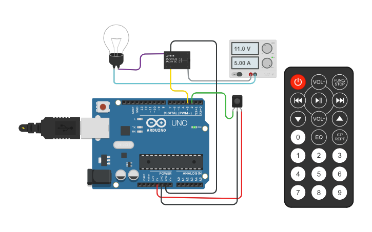 Circuit design Home Automation with Arduino - Tinkercad