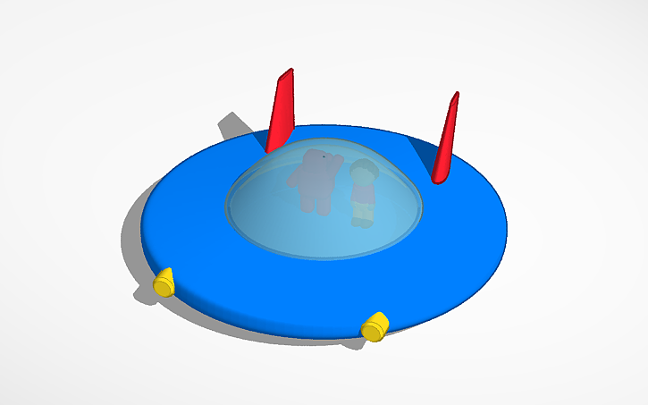 3D design space ship 25 - Tinkercad