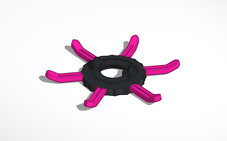 3D design 2D Beyblade disc - Tinkercad