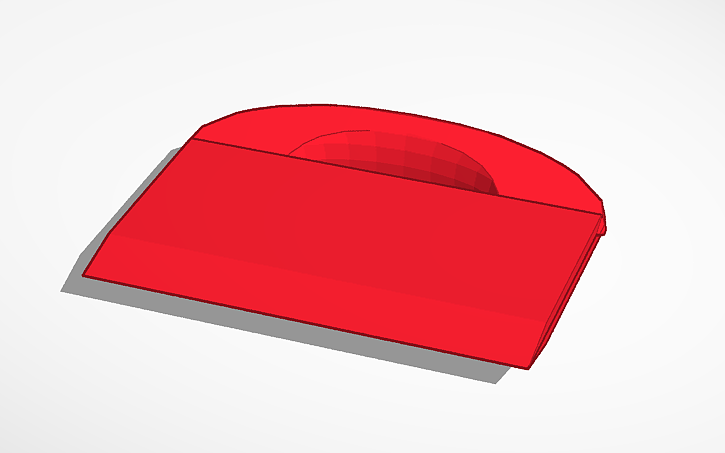 3D design scraper - Tinkercad