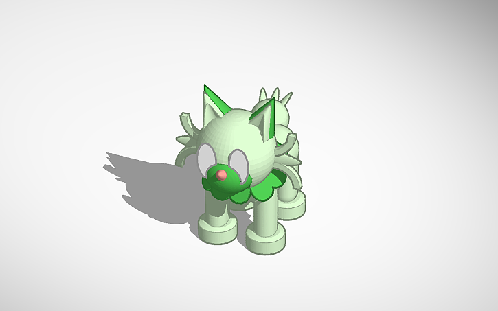 3D design Sprigatito - Tinkercad