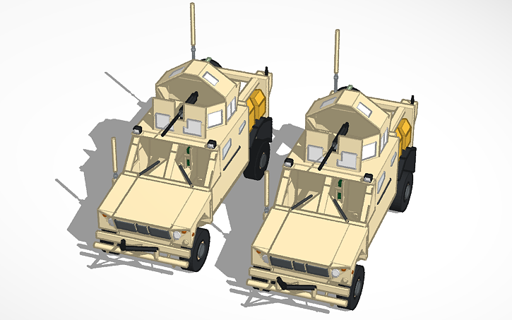 3D design humvee - Tinkercad
