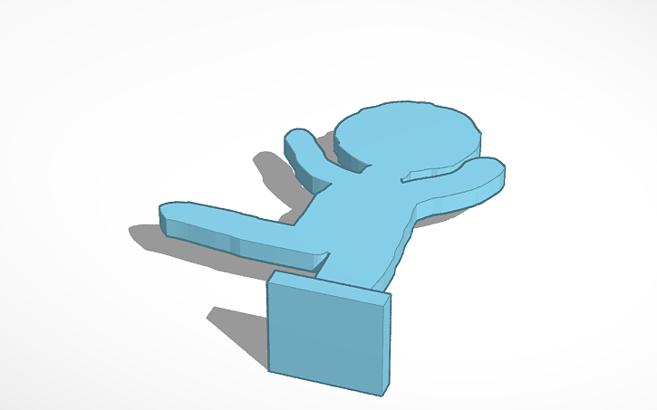 3D design Stick Figure Hopping - Tinkercad